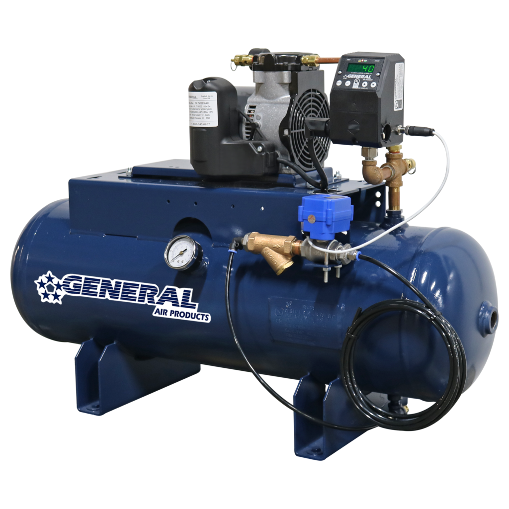 OLTV12016AC Tank Mounted Oil Less Compressor | General Air